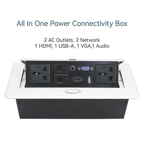 Technology Box, Conference Table Connectivity Hydraulic Pop Up Box Pow ...