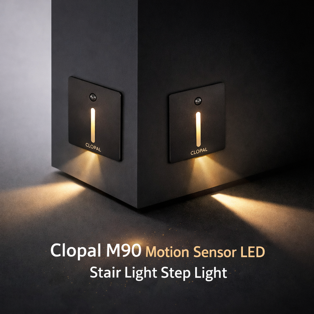 Clopal M90 Motion Sensor LED Stair Light Step Light Indoor / Outdoor S ...